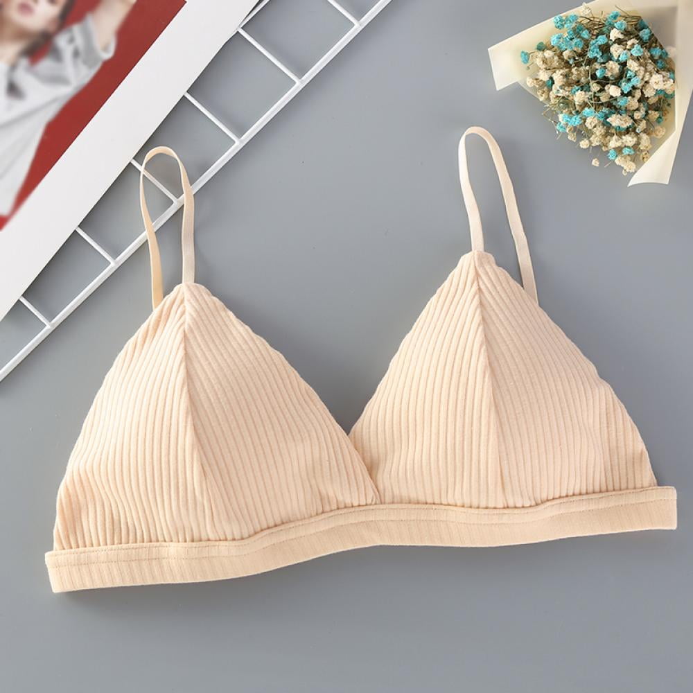 Deepwonder Bralettes For Women Triangle Bra Wireless Padded Bralette ...