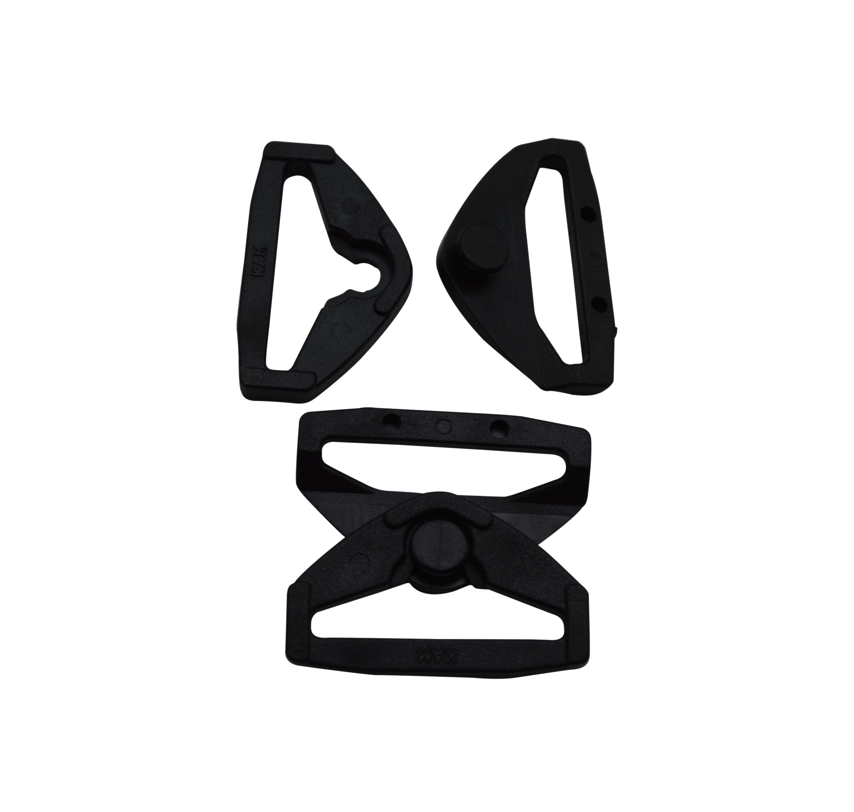 Fenggtonqii 0.8" Inner Width Black Plastic Triangle Connector Buckles ...