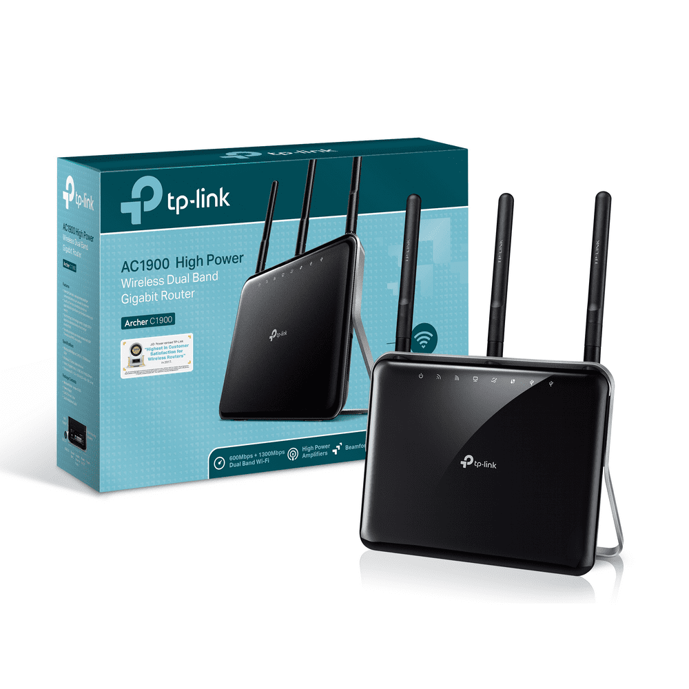 TP-Link ARCHER C1900 Wireless Dual-Band Gigabit Router - Walmart.com ...