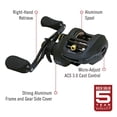 Quantum Smoke HD Baitcast Fishing Reel, Size 200 Reel, 7.3:1 Gear Ratio ...