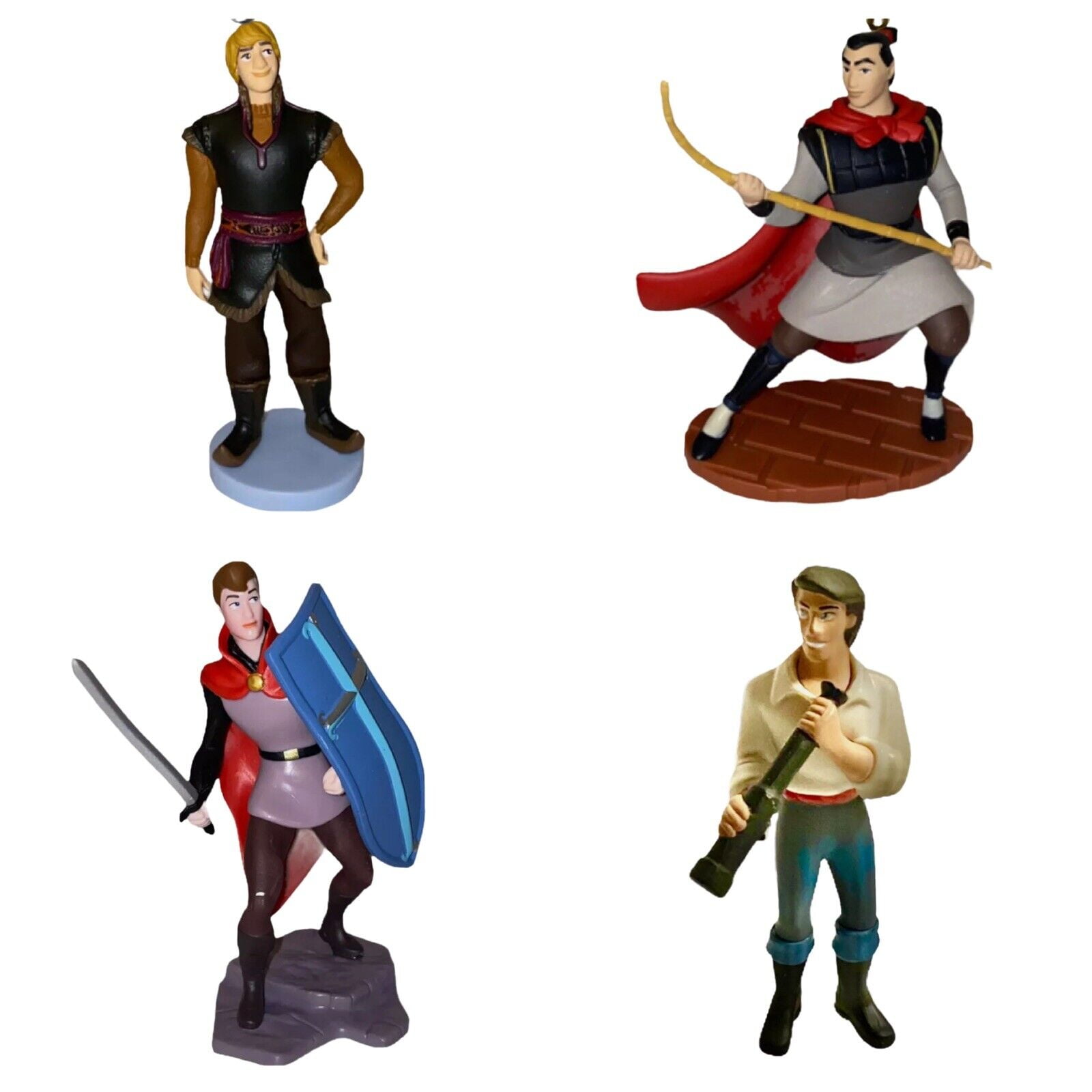 Prince Philip Eric Kristoff Li Shang Pvc Cake Topper Set Figure ...