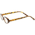 Womens Small Oval Glasses Slim Arms Clear Lens 48mm (Tortoise / Clear ...