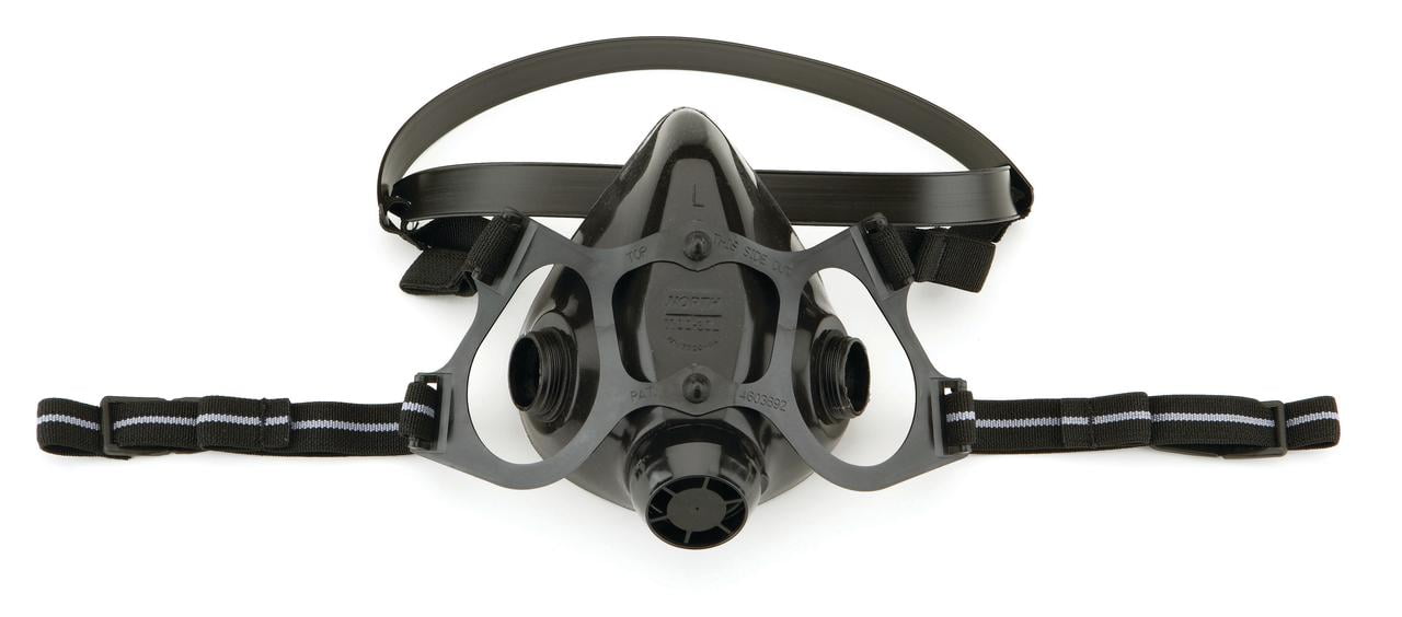North 7700 Series Half Mask Silicone Respirator with Dual Cartridge ...