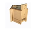 Rustic Country Chalet Style Birdhouse with Bark Edges, Medium Size ...