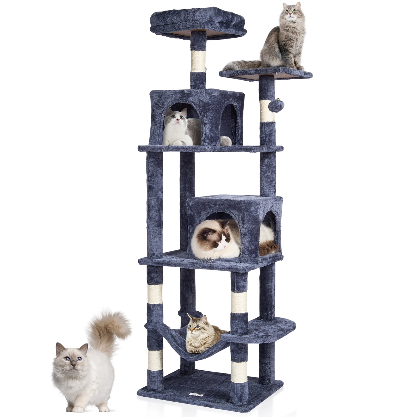 Click here for Vevor Cat Tree 63 Cat Tower With 2 Cat Condos Sisa... prices