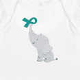 Inktastic Ovarian Cancer Pcos Teal Ribbon Awareness Baby Romper ...