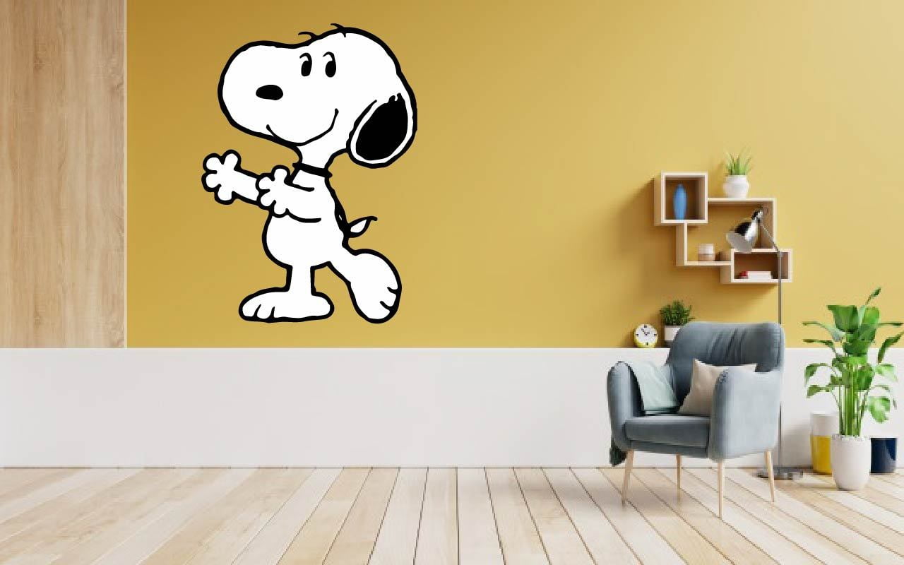 Buy Snoopy Dog Happy Dance Peanuts Cartoon Character Decors Wall ...