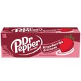 Dr Pepper Strawberries & Cream Soda Pop Case, 12 fl oz, Pack of 12 Cans ...