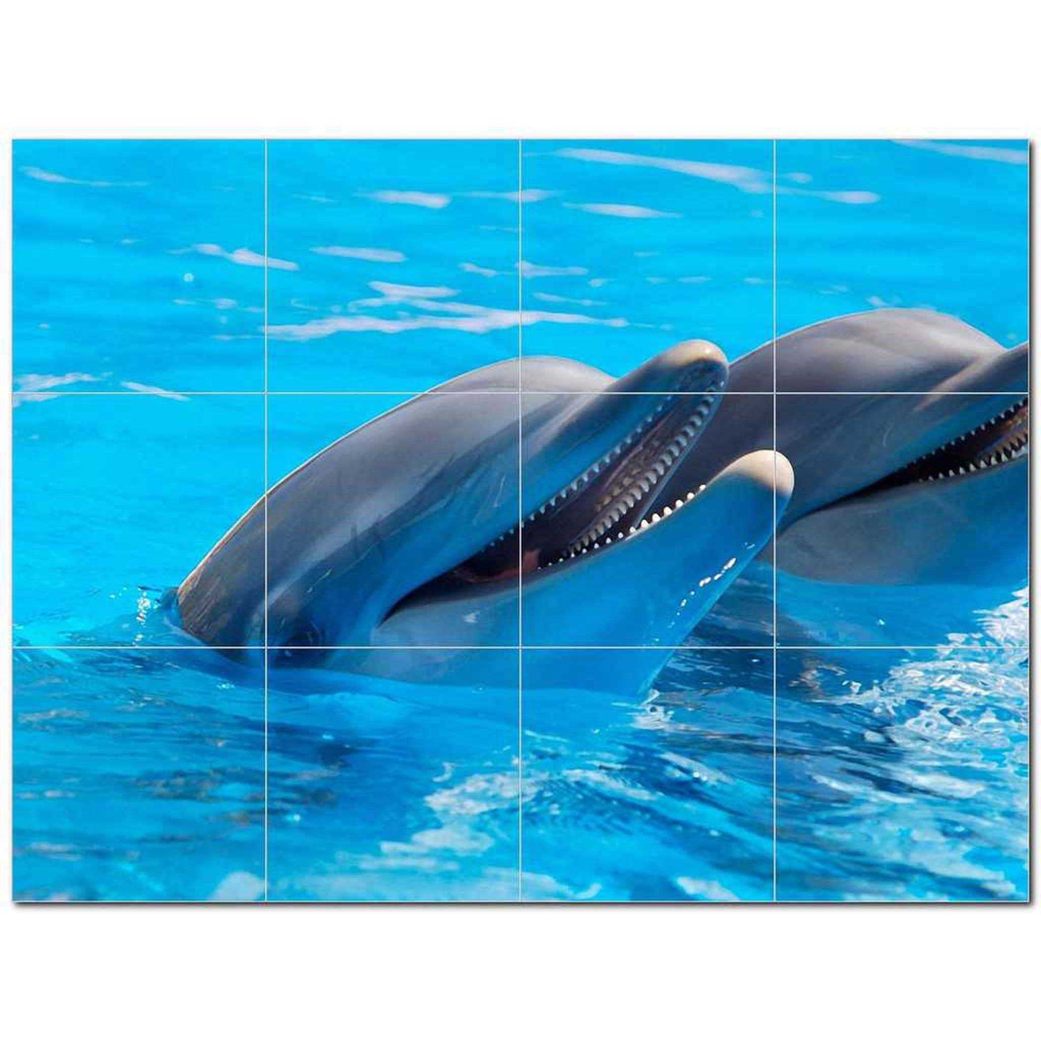 Dolphin Ceramic Tile Mural Kitchen Backsplash Bathroom Shower 402809 ...