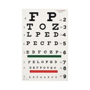 Graham Field Distance Vision Eye Chart 20 Feet Illiterate E - 1 Count ...