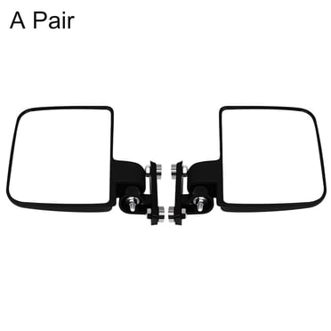 WLOOD Golf Cart Folding Side Mirrors and Rear View Mirror 16.5" Extra ...