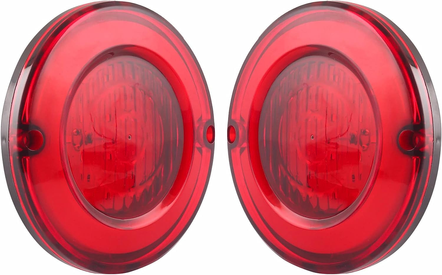 APSMOTIV LED Small Round Tail Lights Assembly Rear Lamp Combination ...