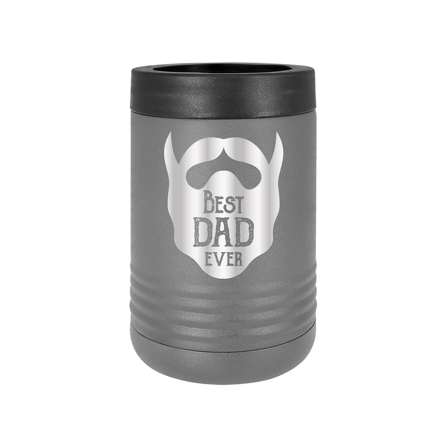 Best Dad Ever Beard - Engraved Can Bottle Beverage Holder Cup Unique ...