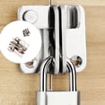 Modern Left Hand Not Drill Lock Latches Stainless Steel Wardrobe Lock ...