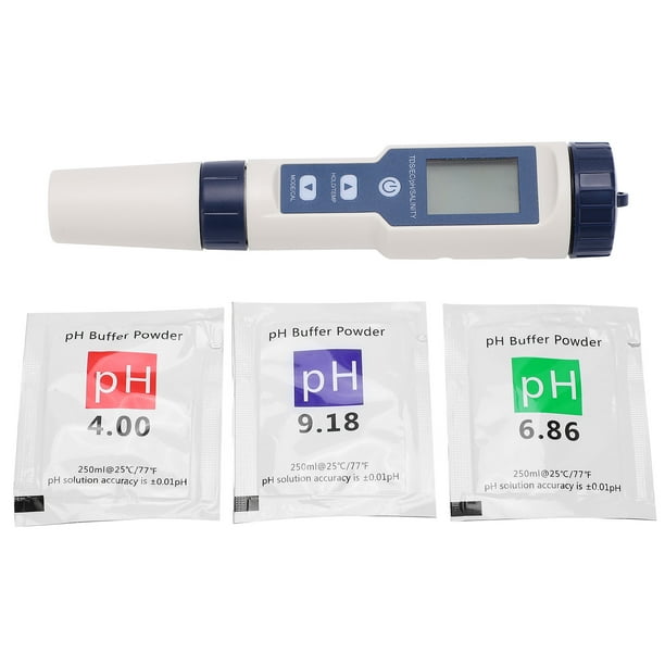 AVEKI EZ‑9909SP 5 in 1 Water Quality Test Pen Analyzer PH TDS EC SALT ...