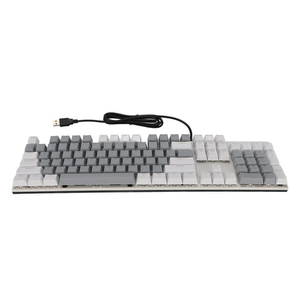 Mechanical Keyboard,104 Key Mechanical Keyboard Blue Switch Mechanical ...