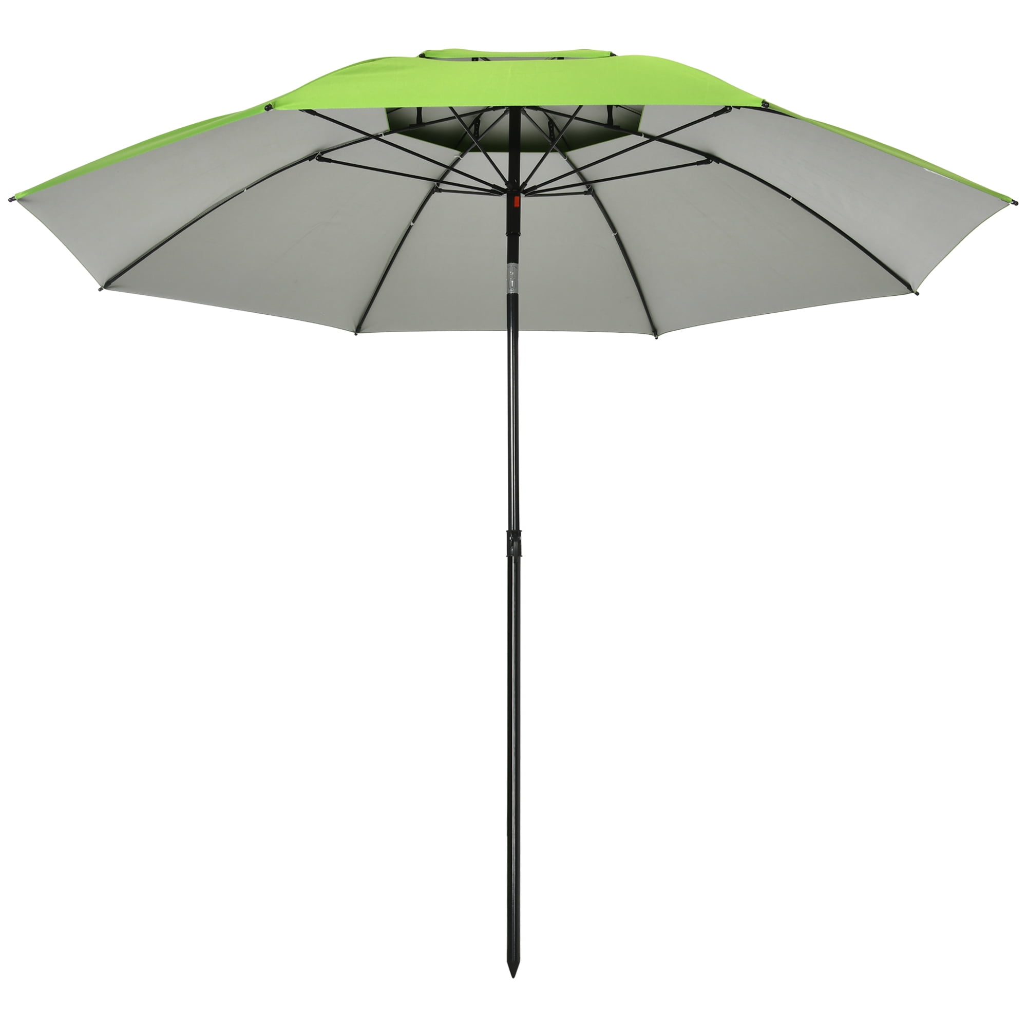 Click here for Outsunny 6.6ft Arced Beach Umbrella  Outdoor Umbre... prices