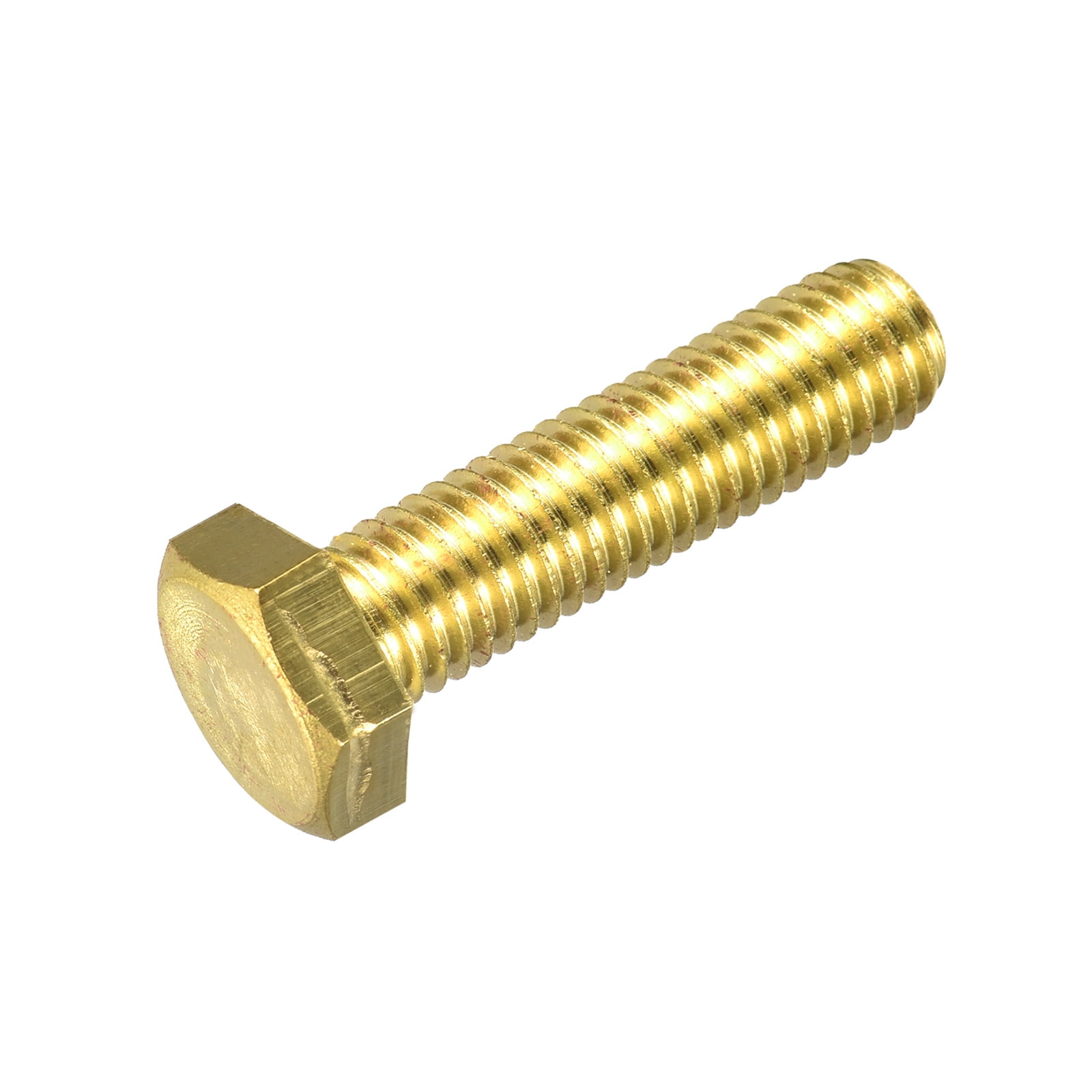 Brass Hex Bolts M12x45mm 1 Pack Fully Thread Grade 4 8 Machine Screws