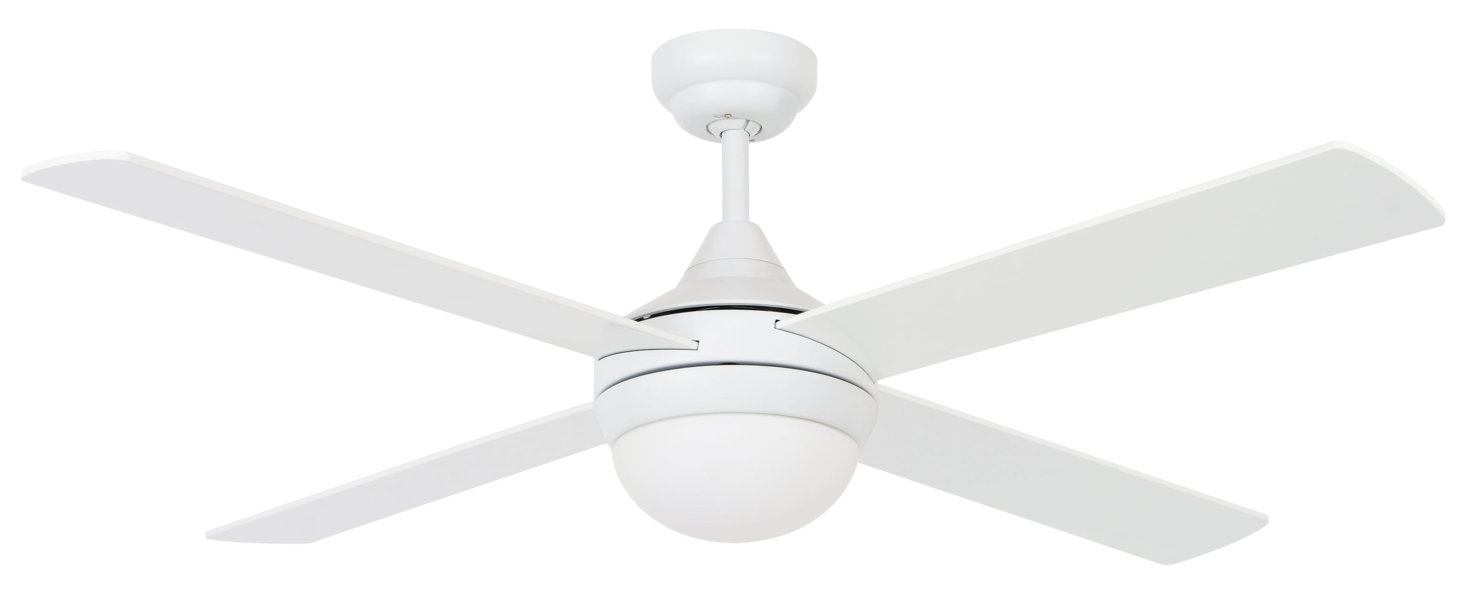 Lucci Air Airlie II Eco 52-inch Light with Remote Ceiling Fan, White ...