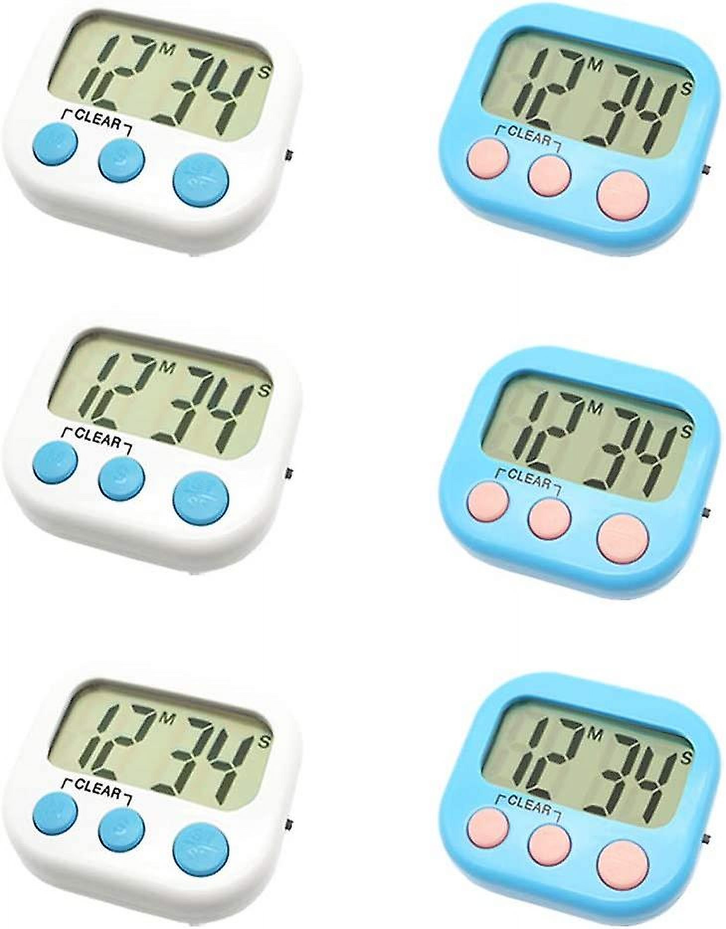 6 Pack Digital Timer For Teacher Small Timers For Kids Magnetic Back ...