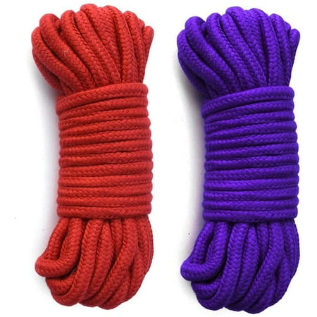 Alysontech Cotton Rope, 2-Pack 32 Feet 10 Meter 5mm Soft Twisted Cotton ...