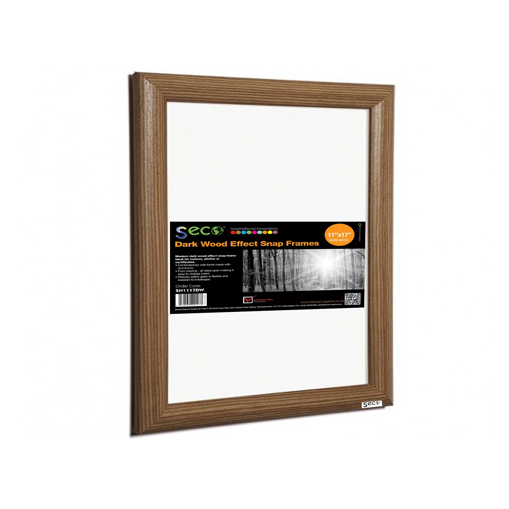 SECO Front Load Easy Open Snap Poster/Picture Frame 11 x 17 Inches ...