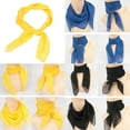 Square Handkerchief 1950s Chiffon Scarf Square Ribbon Neck Scarf Sheer ...