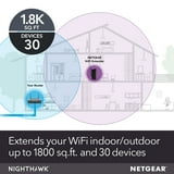 NETGEAR - Nighthawk AC1900 WiFi Mesh Range Extender and Signal Booster, 1.9Gbps (EX7000 ...
