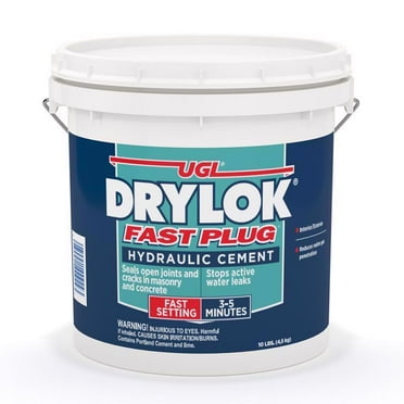 United Gilsonite Lab Drylok Fast Plug Hydraulic Cement 10 Lb - Walmart.com