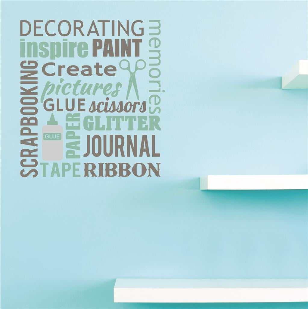 Custom Decals Scrapbooking Paint Create Pictures Glue Glitter Journal ...
