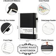 "Feela 12 Pack A5 Hardcover Notebooks with 12 Black Pens, 120 GSM, 5.1 ...