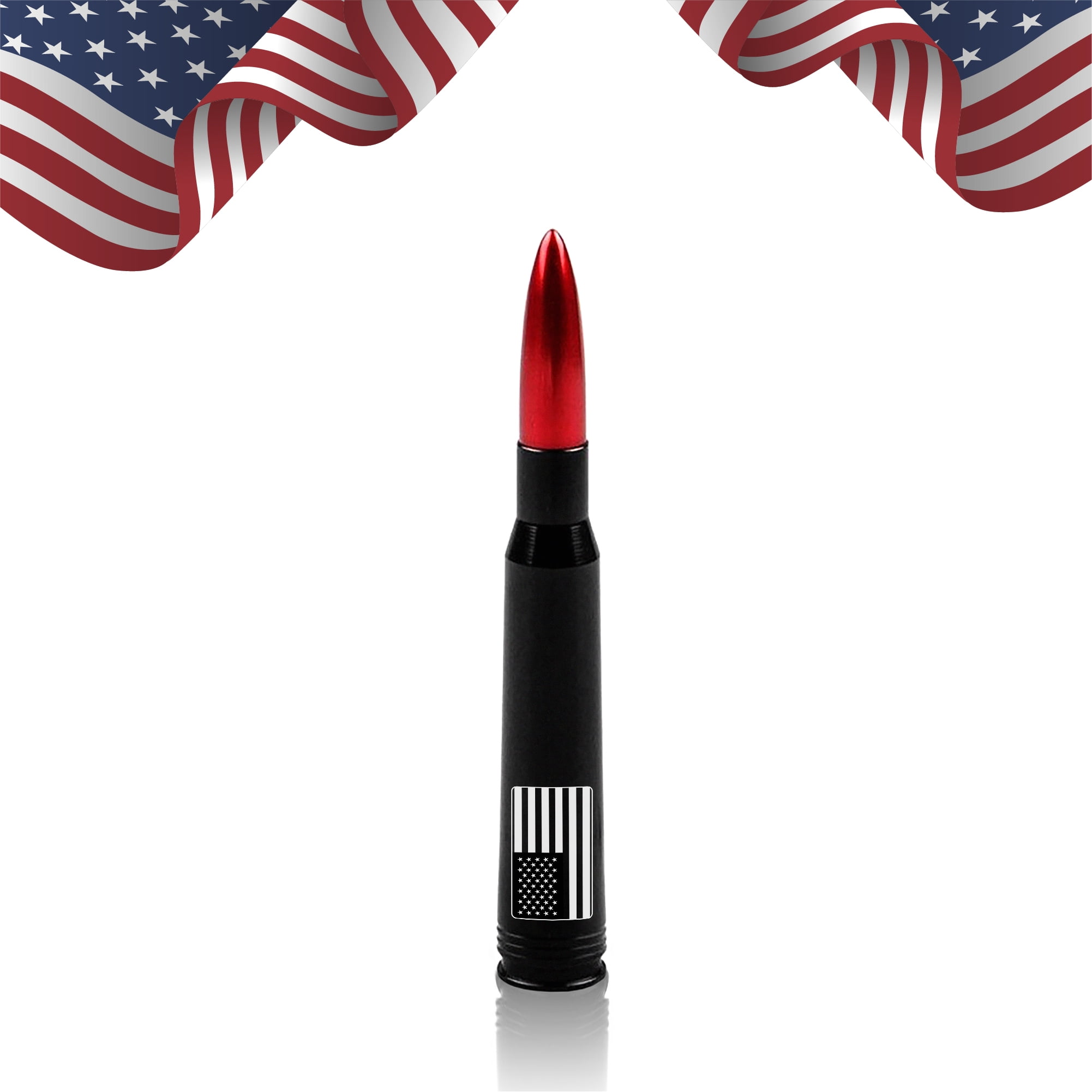 Antenna 50 Cal Red Bullet (5.5-inch) Ammo for Chevy 1500 Silverado Ford ...