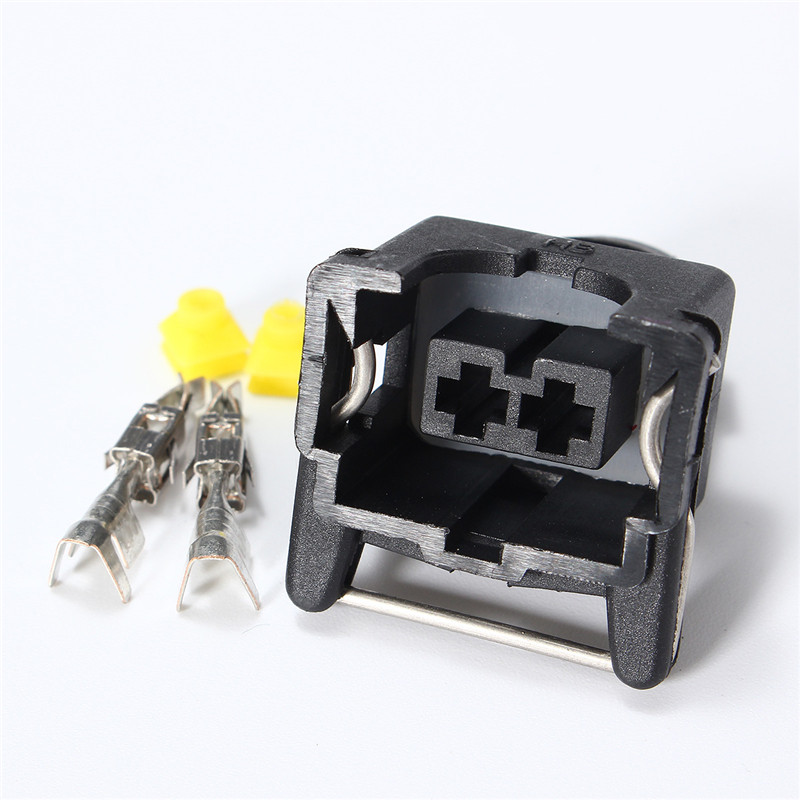 1Pc EV1 Female Fuel Injector Connectors With Crimp-on Pins For Volvo ...
