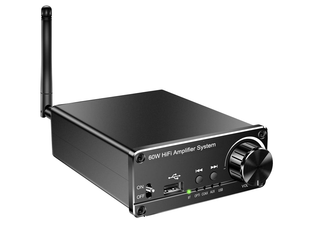 Hi-Fi Amplifier Preamp 192Khz DAC With Bluetooth 5.0 Receiver AUX/USB ...