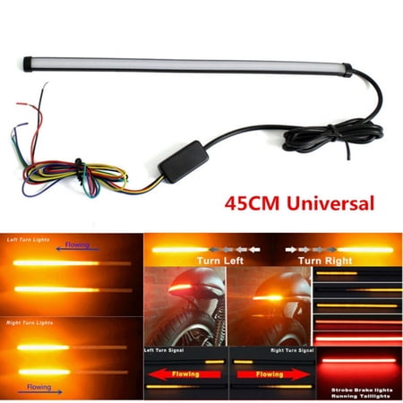 Motorcycles Sequential Flowing LED Tail DRL Brake Turn Signal Strobe ...