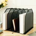 Lzvxtym 5/7 Section Metal Vertical Desktop Organizer Sturdy Desk File ...