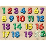 Melissa & Doug Spanish Numbers Sound Puzzle - Wooden Puzzle (20 pcs ...