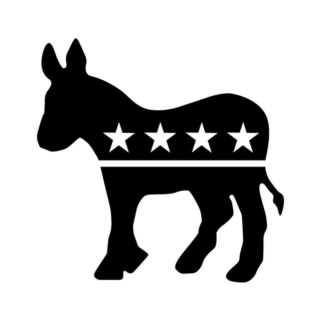Democrat Logo Sticker Decal Die Cut - Self Adhesive Vinyl ...