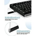 Kalolary 3Pcs Acrylic Tilted Computer Keyboard Holder with Mouse ...