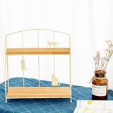 GOOHOCHY Adorable Cat Design Metal Storage Rack for Home Office Desktop ...