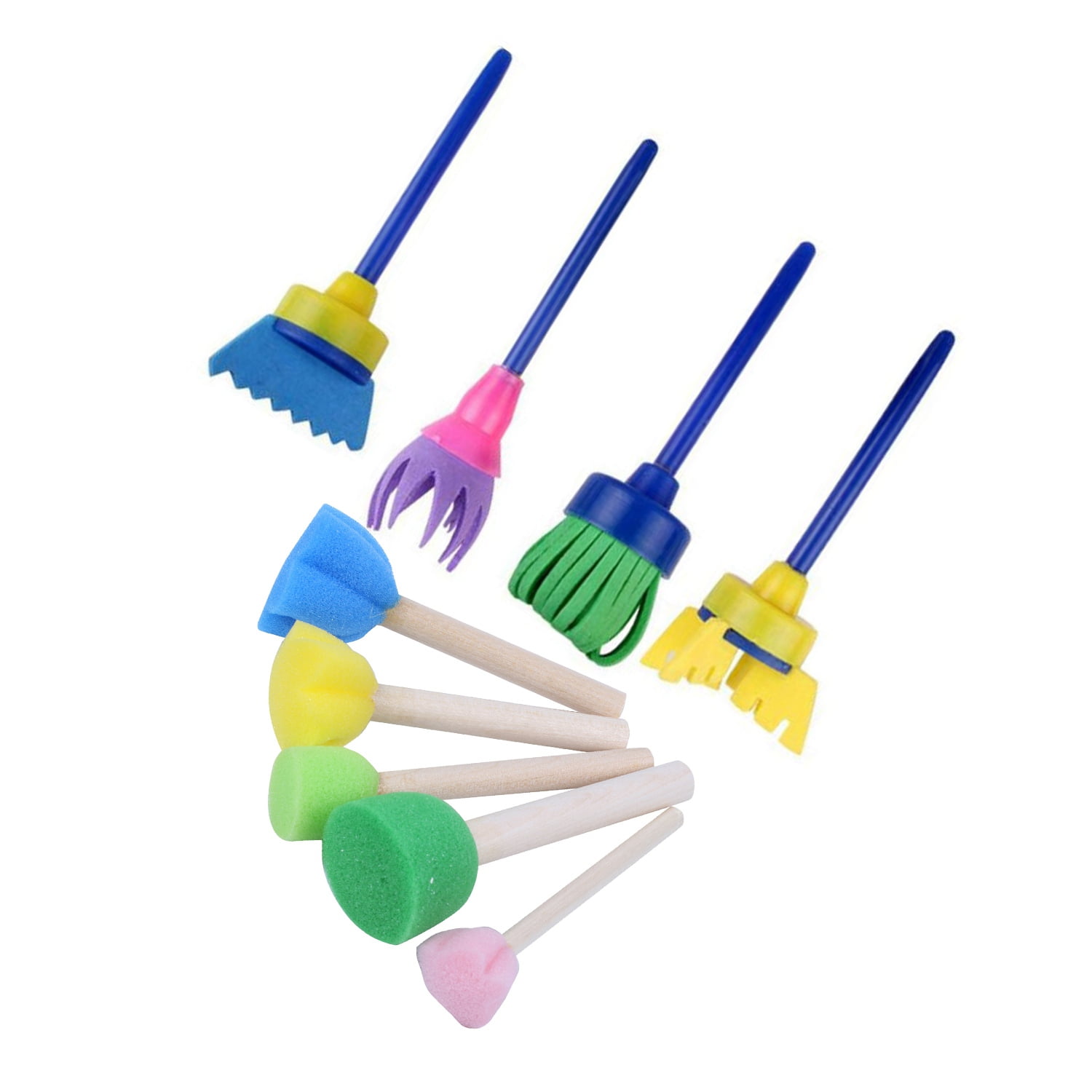 Click here for Unbranded 9 Pcs Sponge Paint Brushes For Kids For... prices