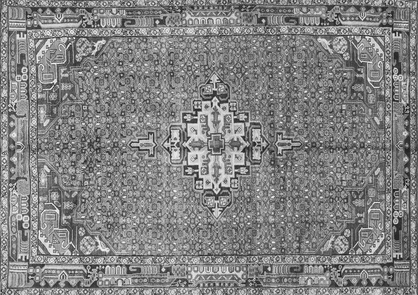 Ahgly Company Indoor Rectangle Persian Gray Traditional Area Rugs, 2' x ...