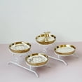 NEXAVKPR Macaroon Tower Stand Double Layers with Ceramic Plate ...