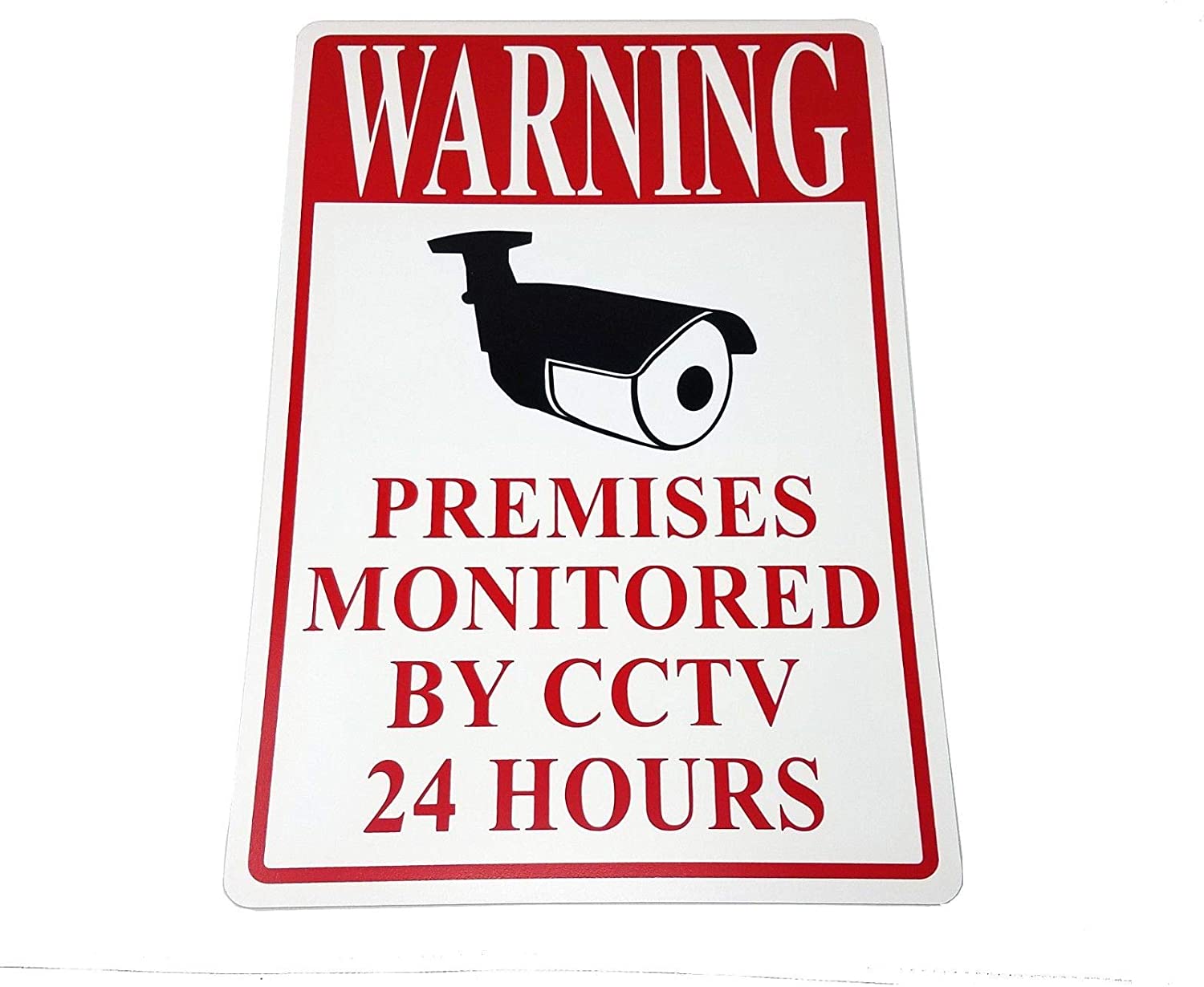 WARNING Premises Monitored By CCTV 24 Hours Business Anti-Theft Camera ...