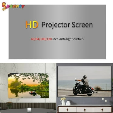 onn. Indoor/Outdoor Folding Projector Screen, White - Walmart.com