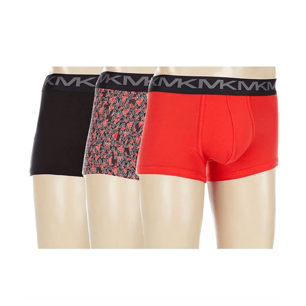 Michael KorsStretch Factor Summer Red Low Rise Briefs 3-Pack - Walmart.com