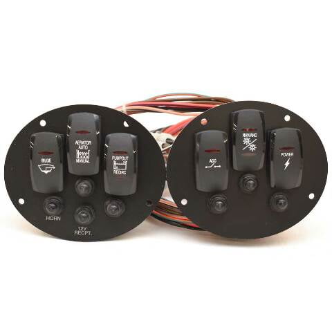 Ranger Boat Switch Panel Set 196837 | Black Gray Plastic (Set of 4 ...