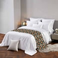 Ethnic Teal Orange Bed Runner King Size Southwestern Native Tribal ...