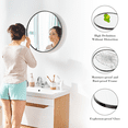 Black Round Wall Mirror 24 Inch, Bathroom Mirrors for Over Sink, Circle ...