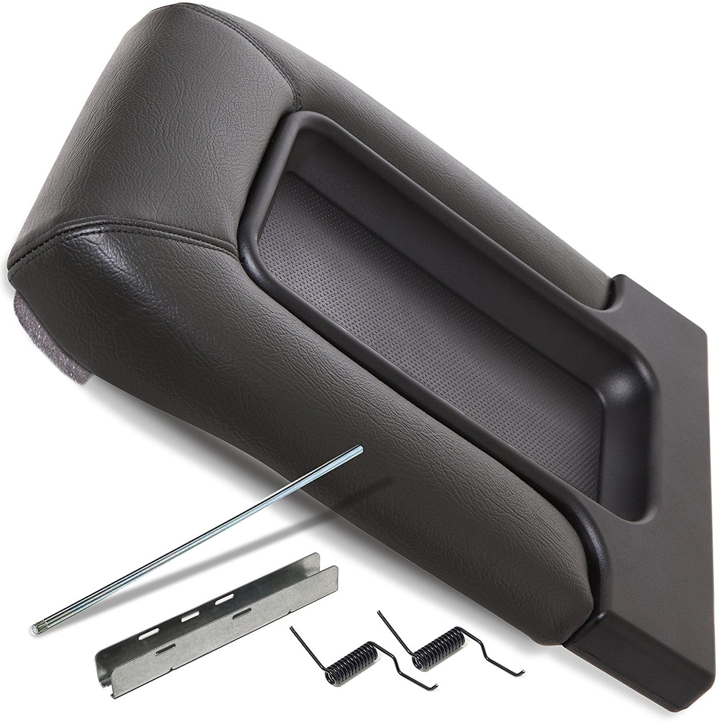 Sizver BLACK ArmRest Center console lid cover Direct replacement unit ...